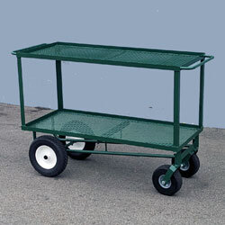 4WPC2-25X58-DBL 4-WHEEL PUSH CART WITH DOUBLE DECK